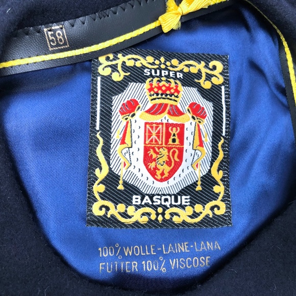 Super Basque | Accessories | Super Basque Beret Navy Wool Hat 58 French ...